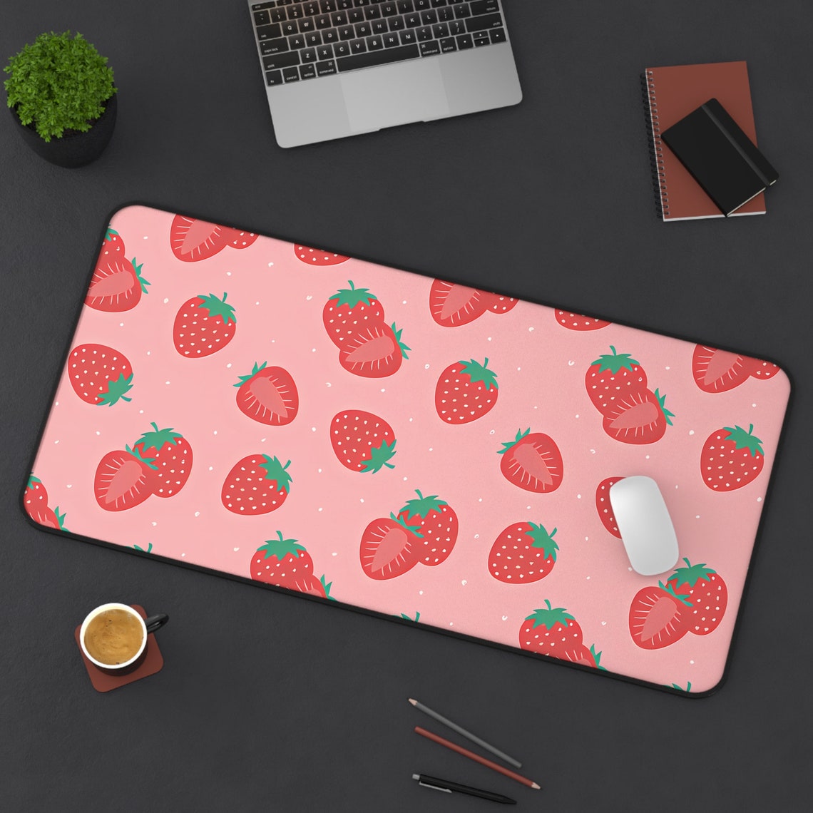 Strawberry Abstract Desk Mat 3 Sizes Mouse Pad Japanese - Etsy