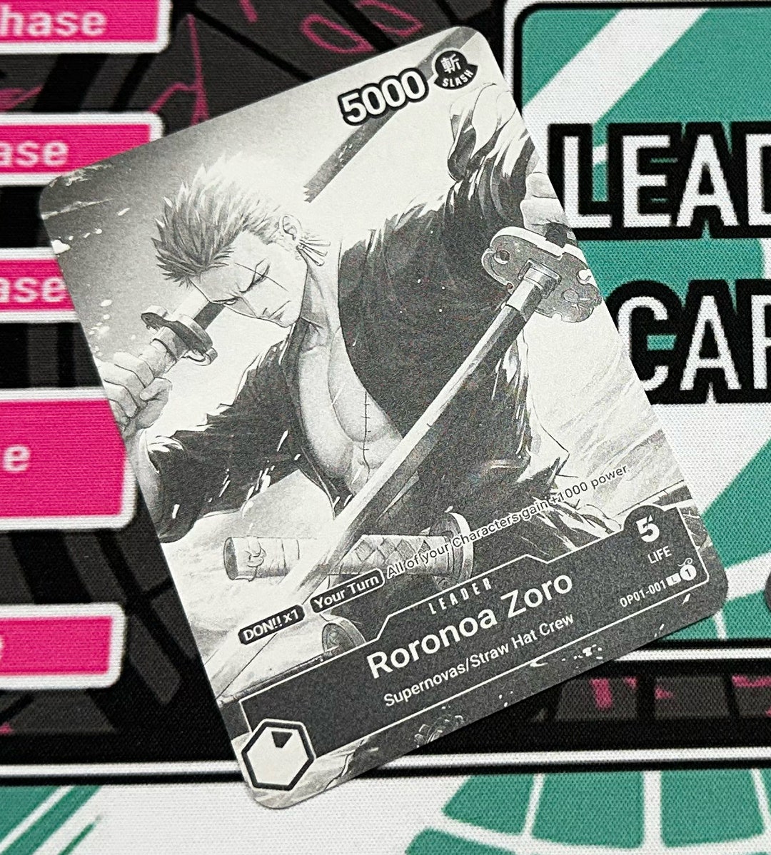 Metal Engraved Roronoa Zoro Leader OP01 One Piece - Etsy