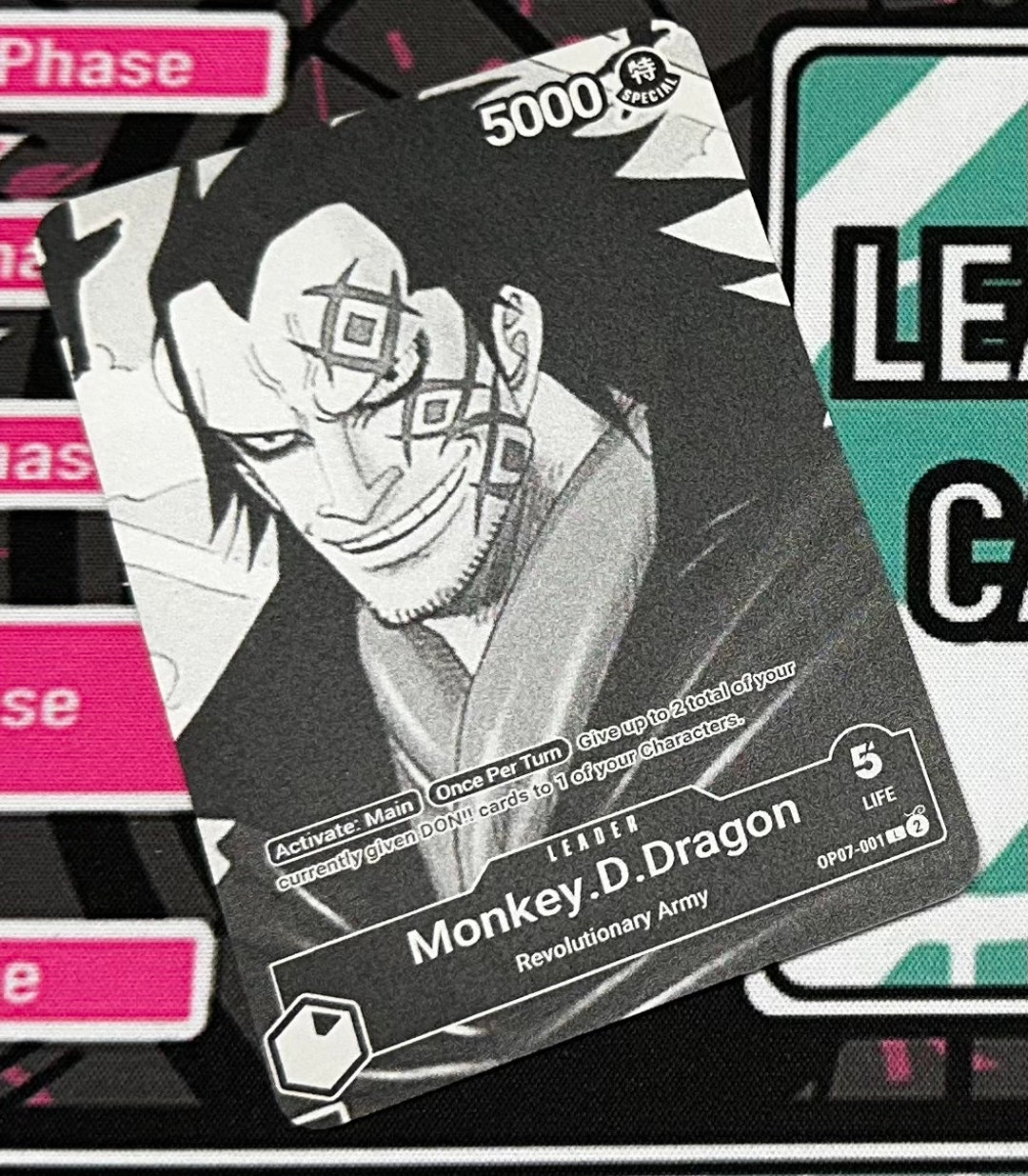 Metal Engraved Monkey.d.dragon Leader OP07-001 One Piece - Etsy