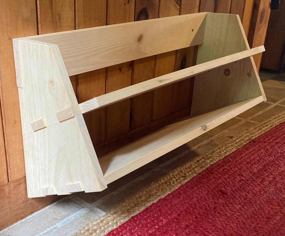 Floating Pine Shoe Rack - Etsy