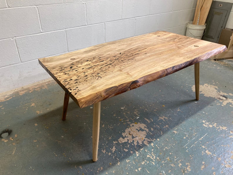 Live Edge Spalted Maple Coffee Table - Etsy