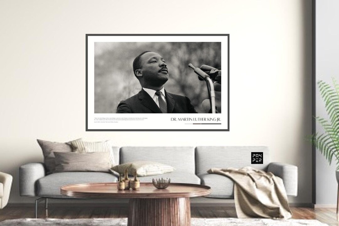 Martin Luther King Jr. Poster Print – Inspirational Black Art - Etsy