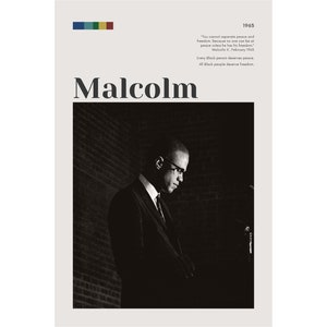 Black Revolutionary Digital Wall Art Set, Malcolm X & Huey Newton ...