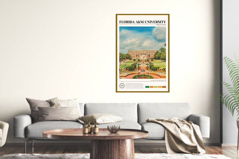 FAMU, Florida A&M Wall Art, Digital Oil Paint Art Print, HBCU Alumni ...