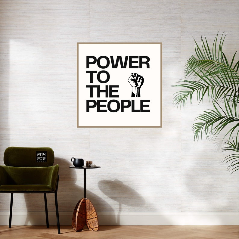 Power to the People Poster, INSTANT DOWNLOAD - Etsy