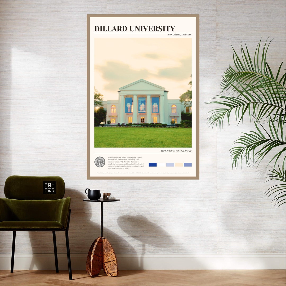 Dillard University Art Print, HBCU Alumni Series - Etsy