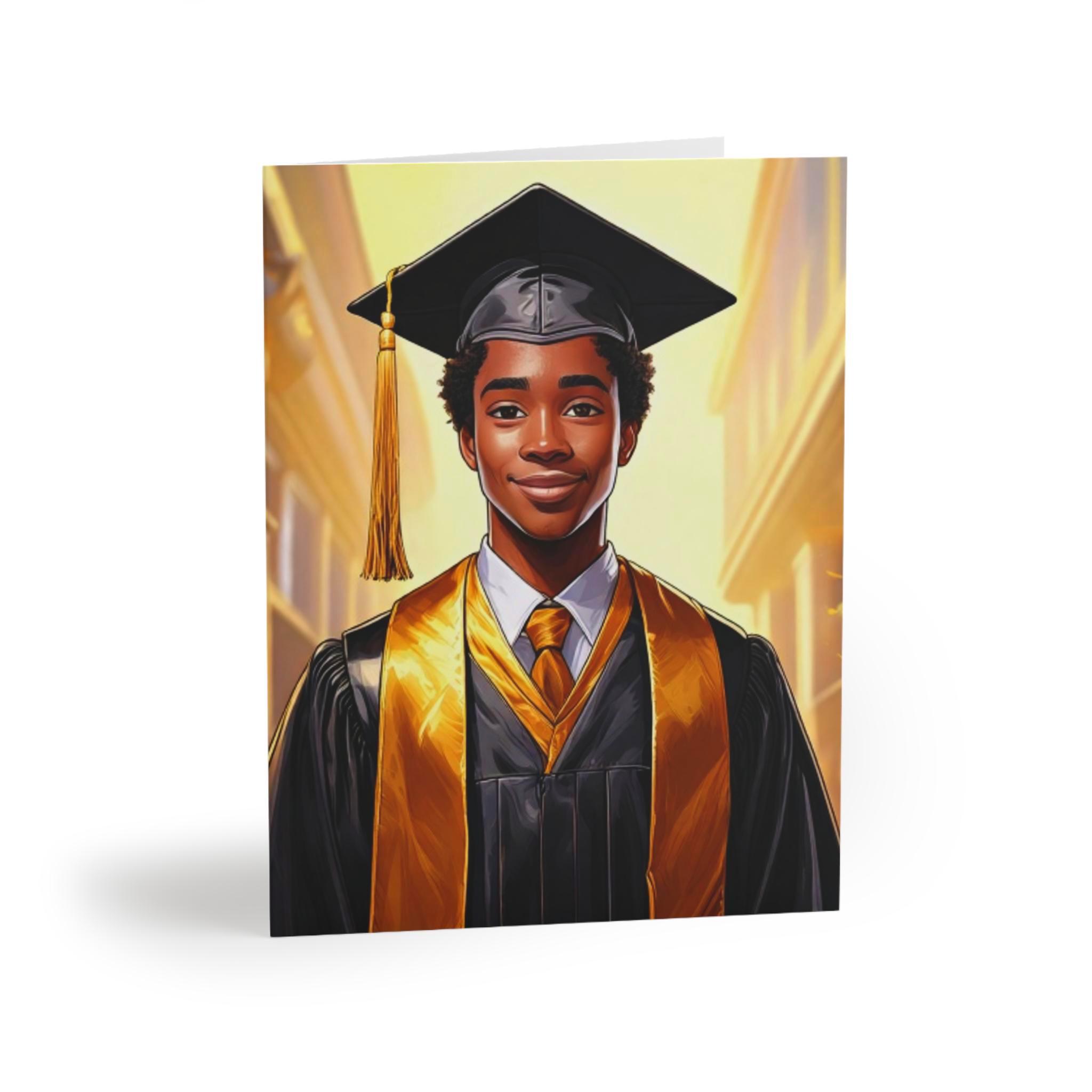 Graduation Card for African American Graduates, Celebrating Black ...