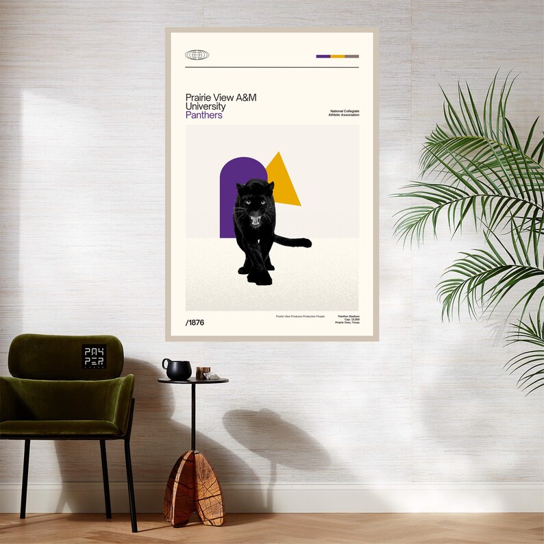 Prairie View A&M University Wall Art, HBCU Collegiate Series, Digital ...