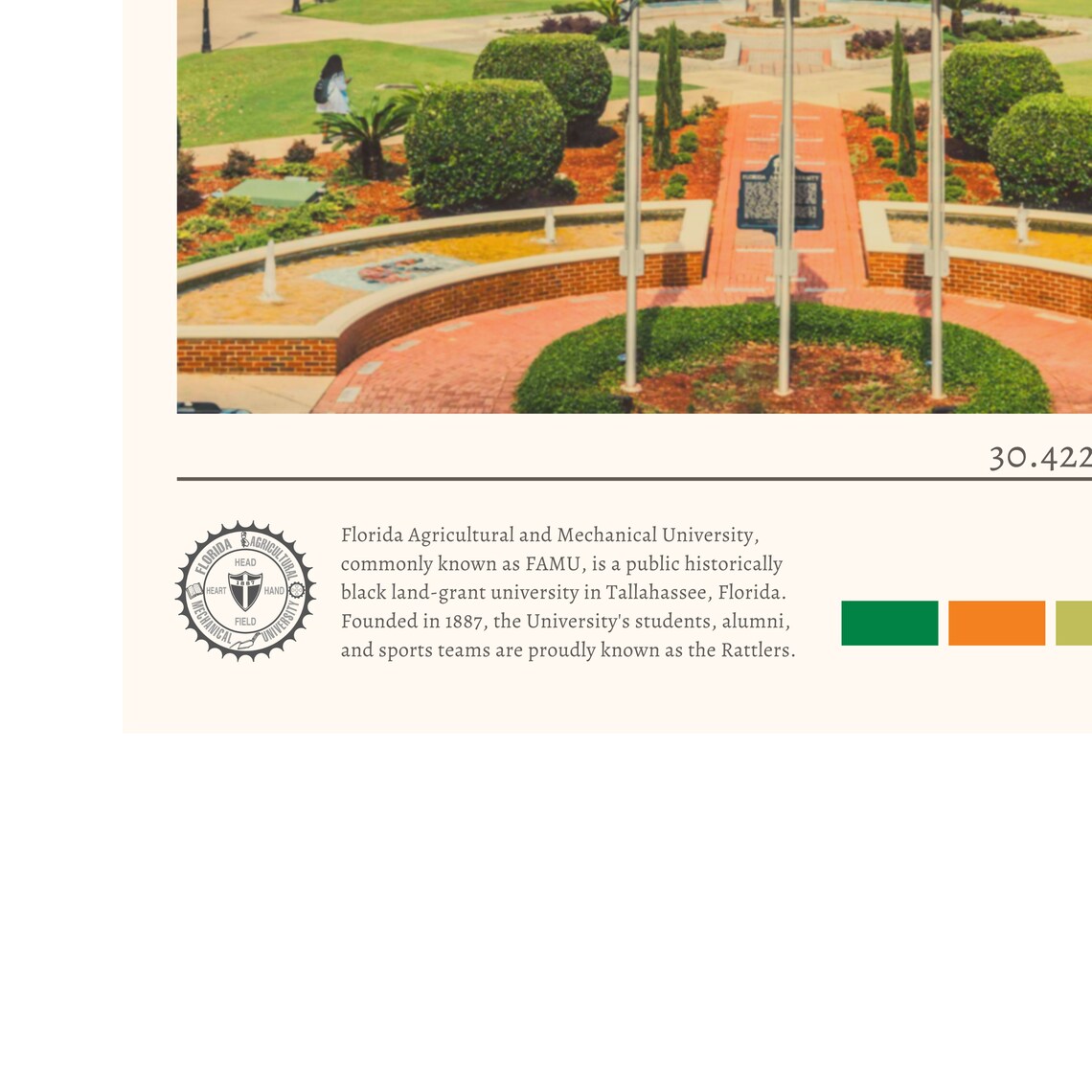FAMU, Florida A&M Wall Art, Digital Oil Paint Art Print, HBCU Alumni ...