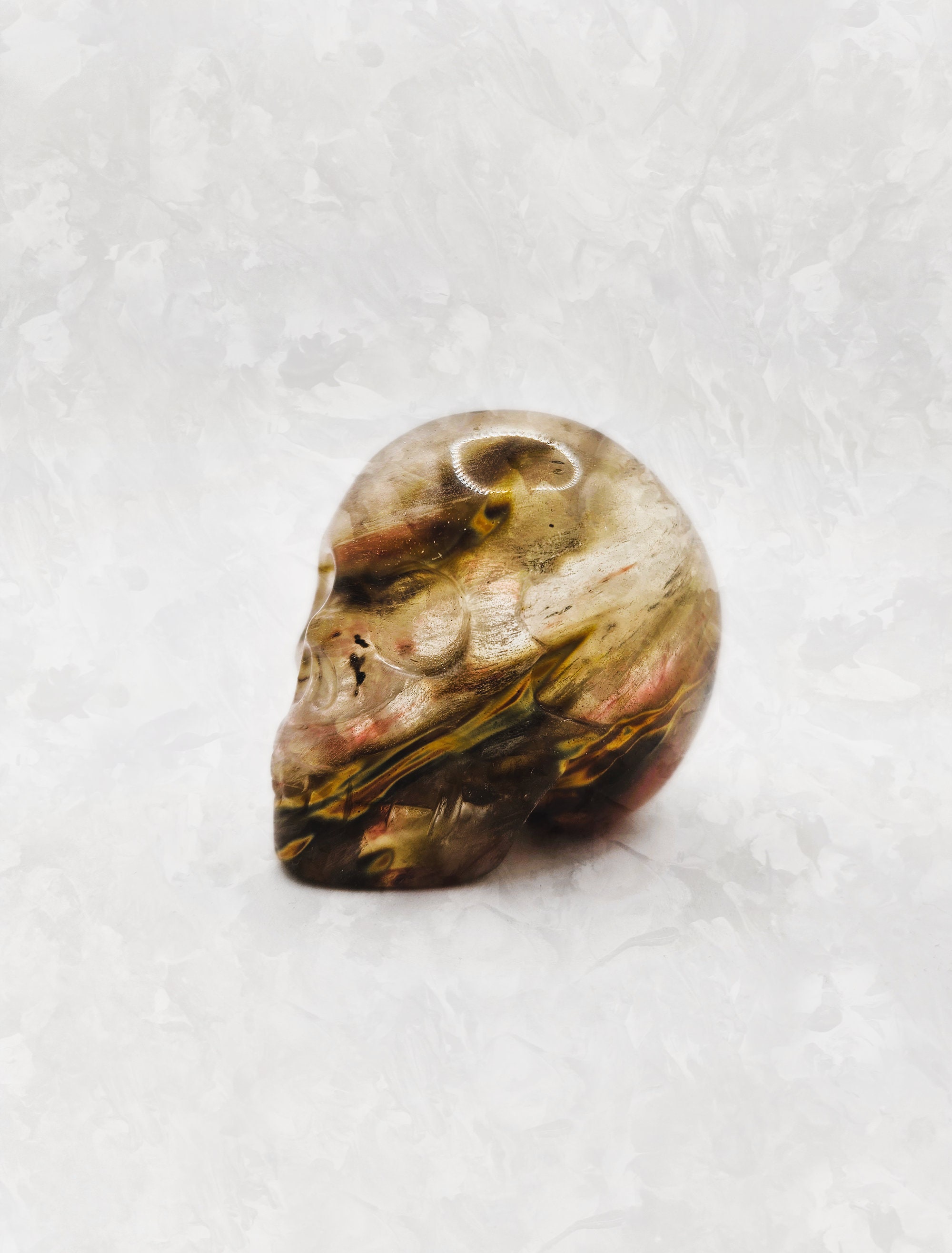 Skull Watermelon Tourmaline Watercolor Wall Art Downloadable Digital ...