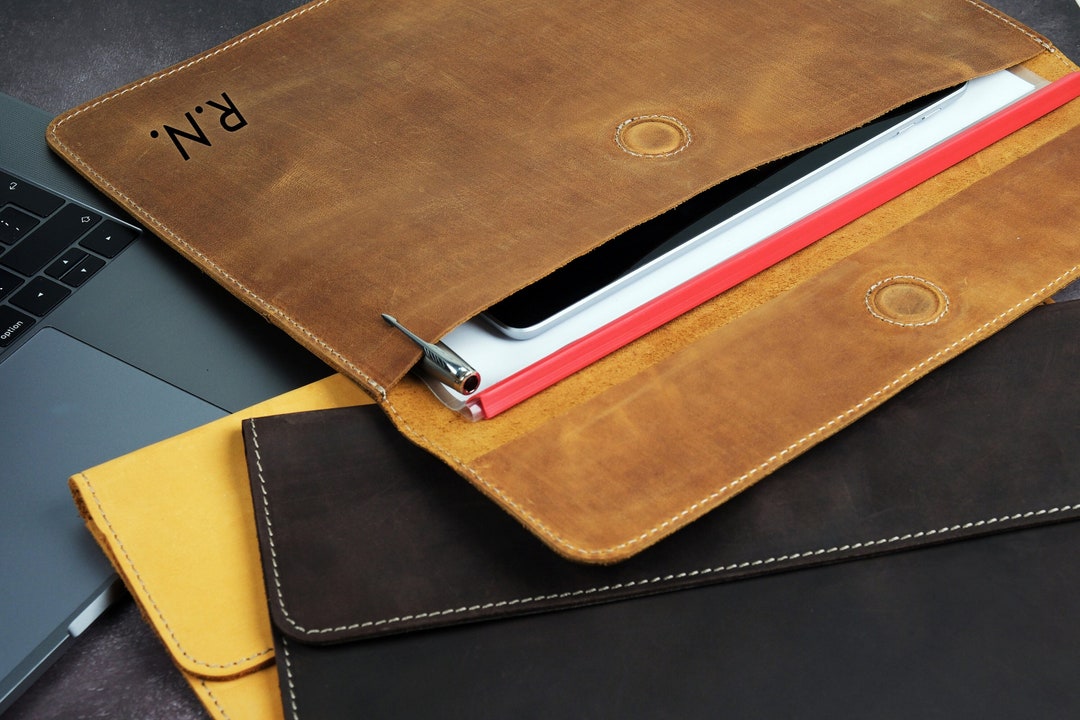 Leather Business Leather Portfolio, Personalized Leather Document ...