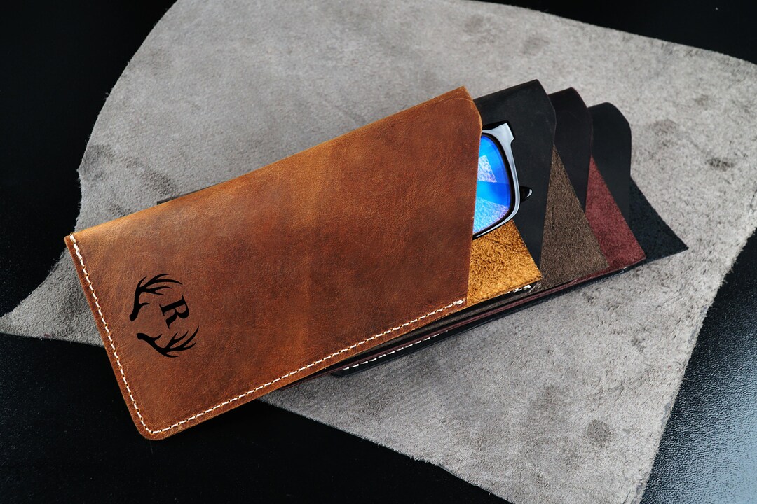 Custom Glasses Case, Real Leather Handmade Sunglasses Holder ...