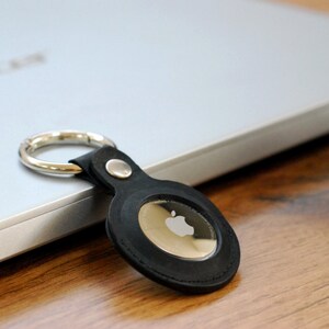 Best Office Gift Idea, AirTag Holder, AirTag Leather Keychain, Custom ...
