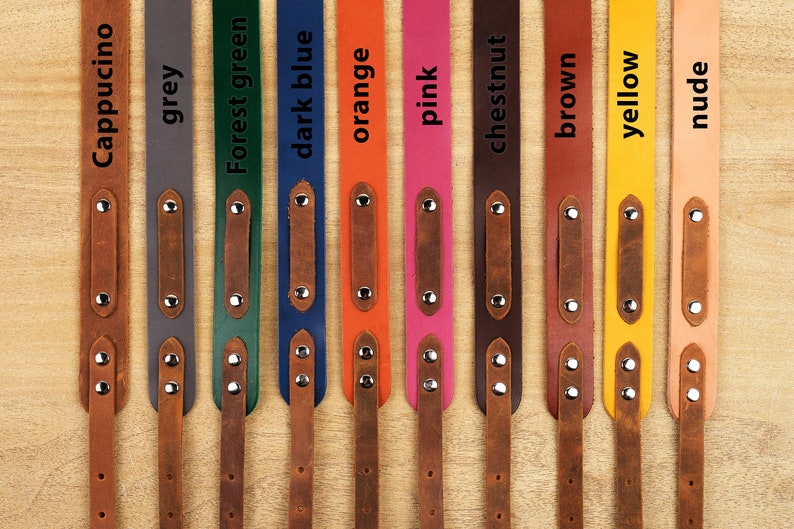 Personalized Leather Camera Strap, Adjustable DSLR Strap, Gift for ...