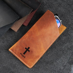 Custom Glasses Case, Real Leather Handmade Sunglasses Holder ...