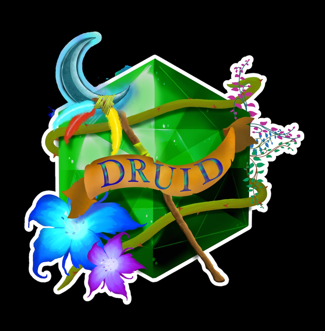 Druid Emblem Sticker - Etsy