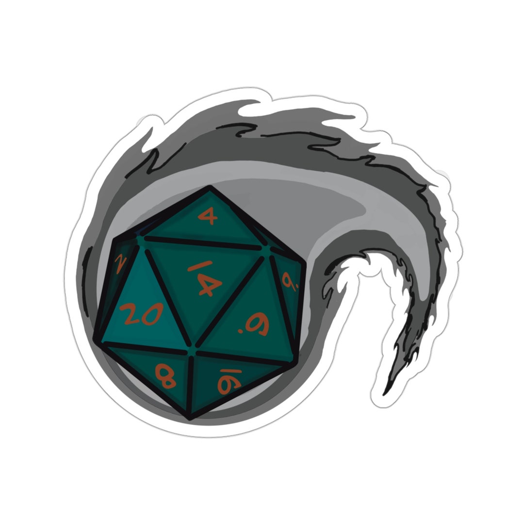 Dark Flame Dice Sticker - Etsy