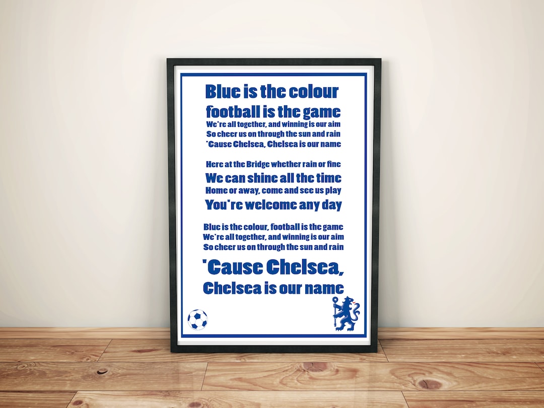 Chelsea: Blue is the Colour Digital Download - Etsy