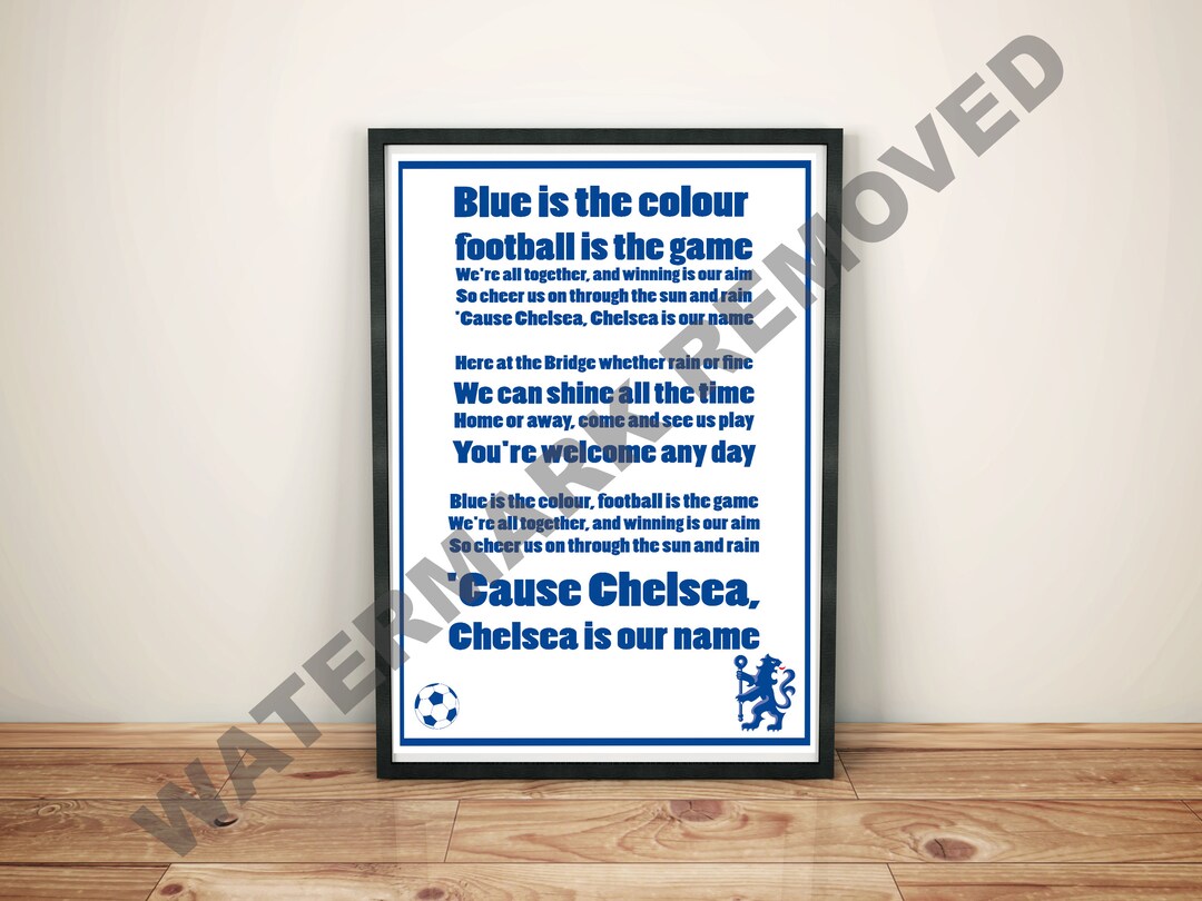 Chelsea: Blue is the Colour - Digital Download - Etsy