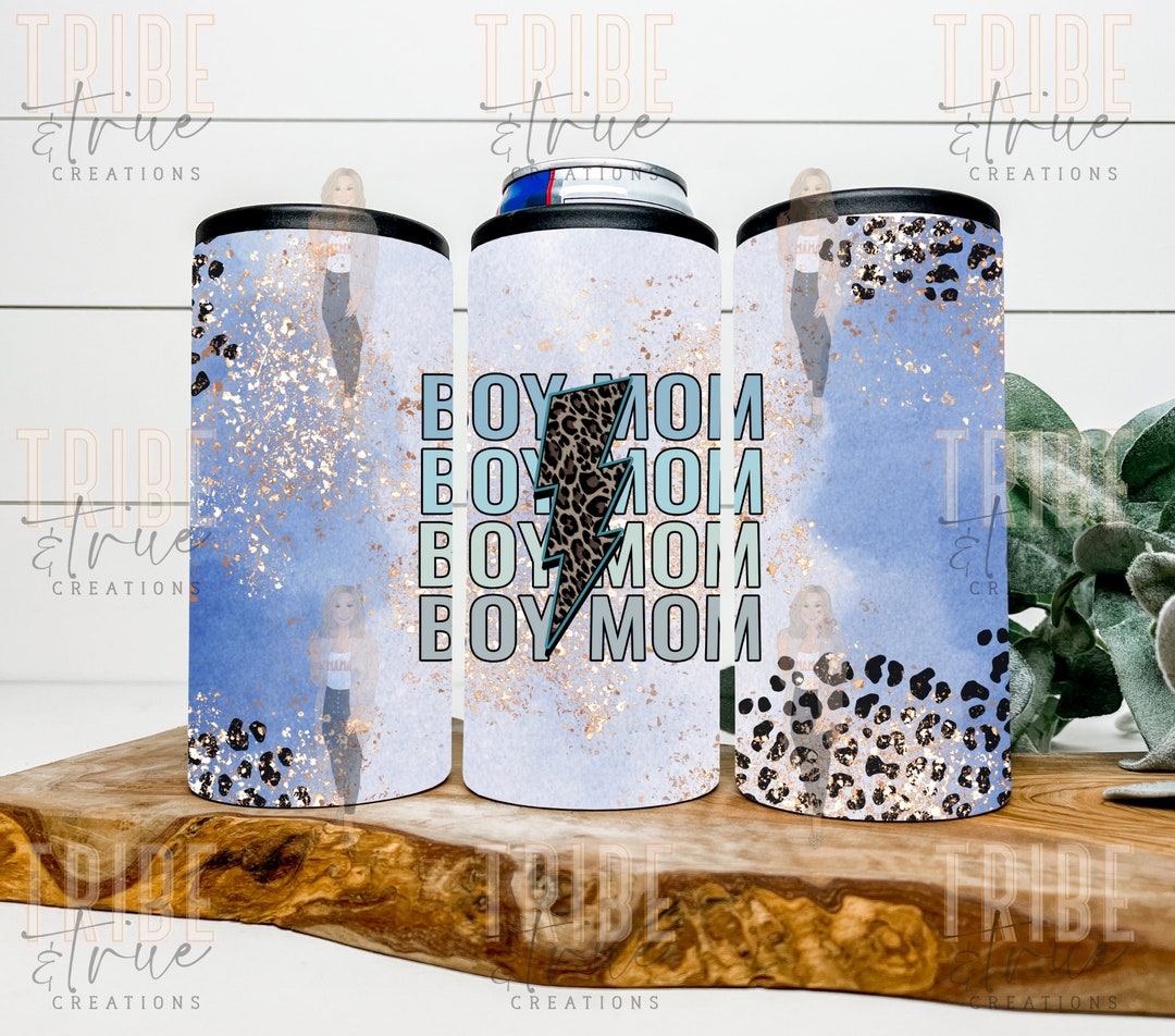 Boy Mom 4 in 1 Tumbler Wrap Digital INSTANT Download Sublimation Koozie ...