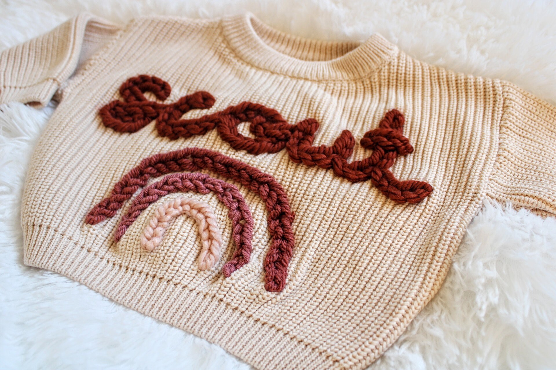 HAND EMBROIDERED SWEATERS Personalized Baby & Toddler - Etsy
