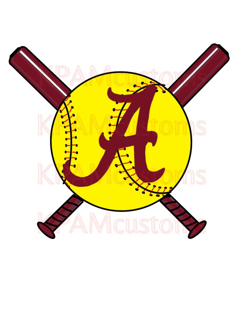 Alabama PNG Crimson Tide Softball - Etsy