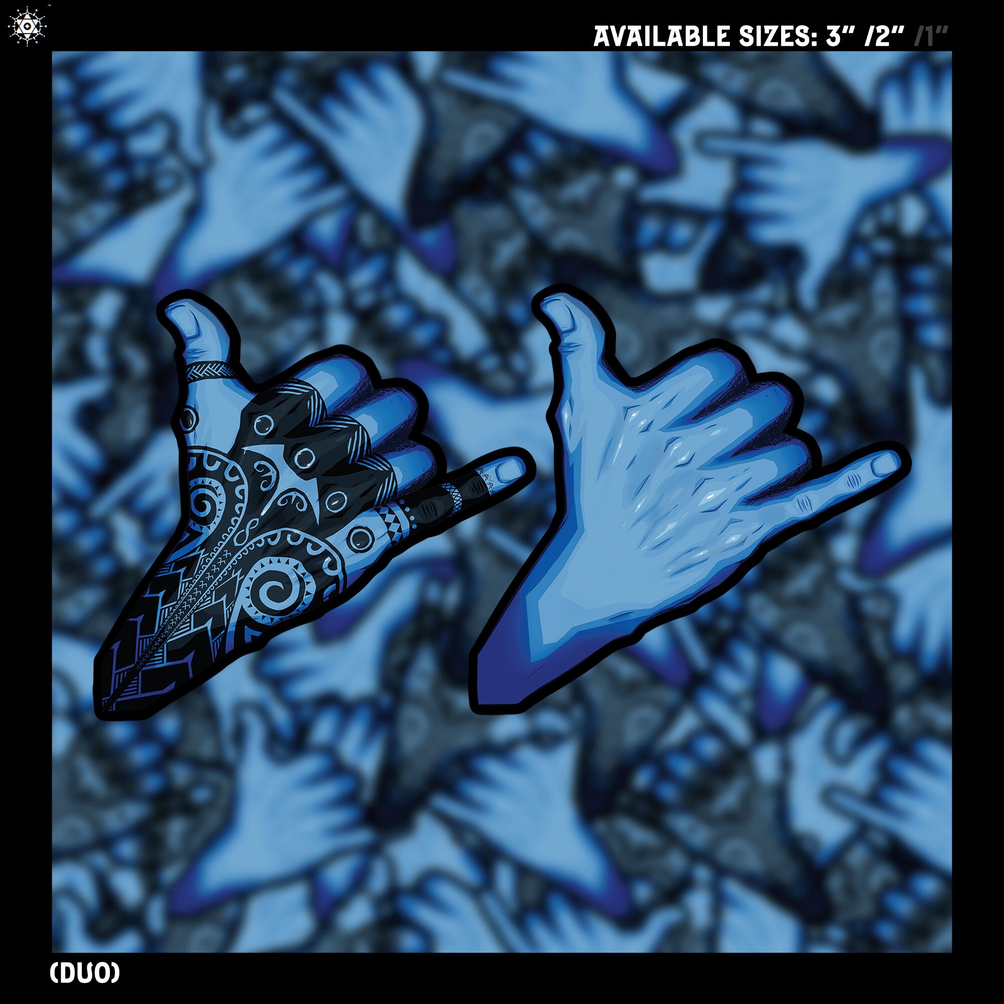 Hang Loose/shaka Sticker//vinyl Sticker, Outdoor Sticker, Die Cut ...