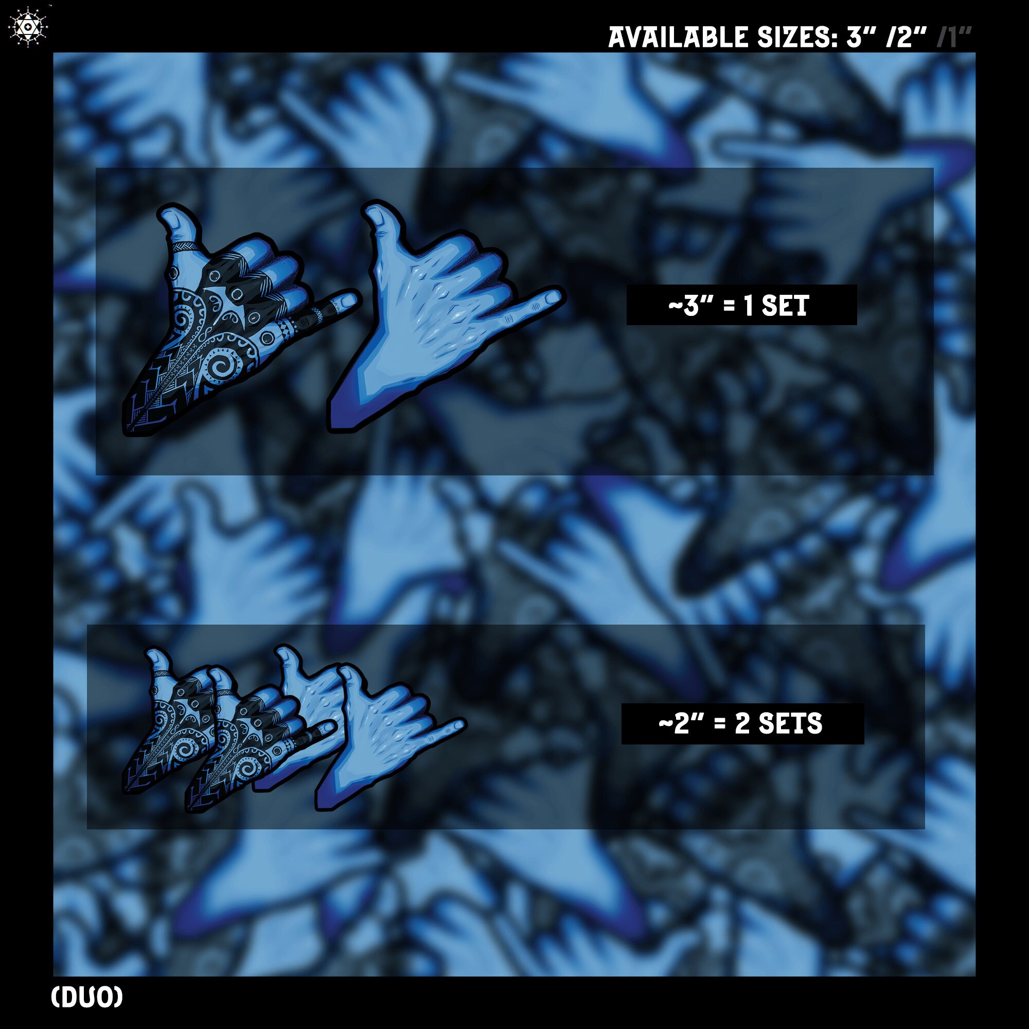 Hang Loose/shaka Sticker//vinyl Sticker, Outdoor Sticker, Die Cut ...