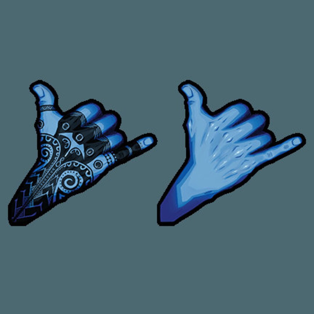 Hang Loose/shaka - Sticker//vinyl Sticker, Outdoor Sticker, Die Cut ...