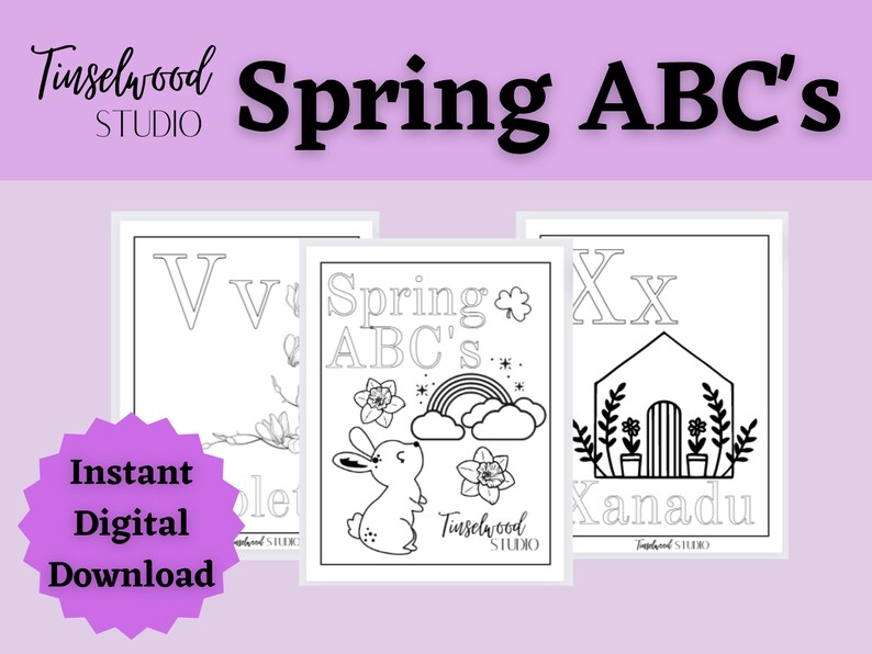 Spring Coloring Pages, Kids Coloring Pages Abcs, Abcs Boys, Abcs Spring ...
