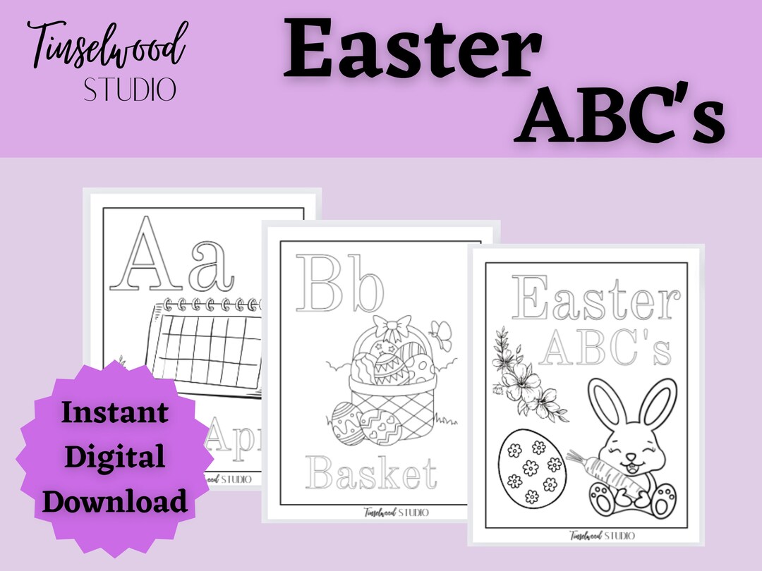 Easter Coloring Pages, Kids Coloring Pages Abcs, Abcs Boys, Abcs Easter ...
