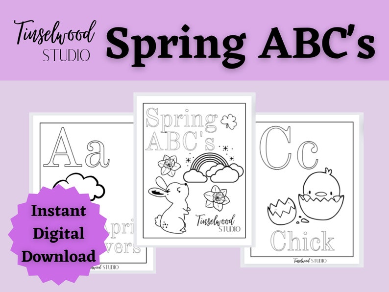 Spring Coloring Pages, Kids Coloring Pages Abcs, Abcs Boys, Abcs Spring ...