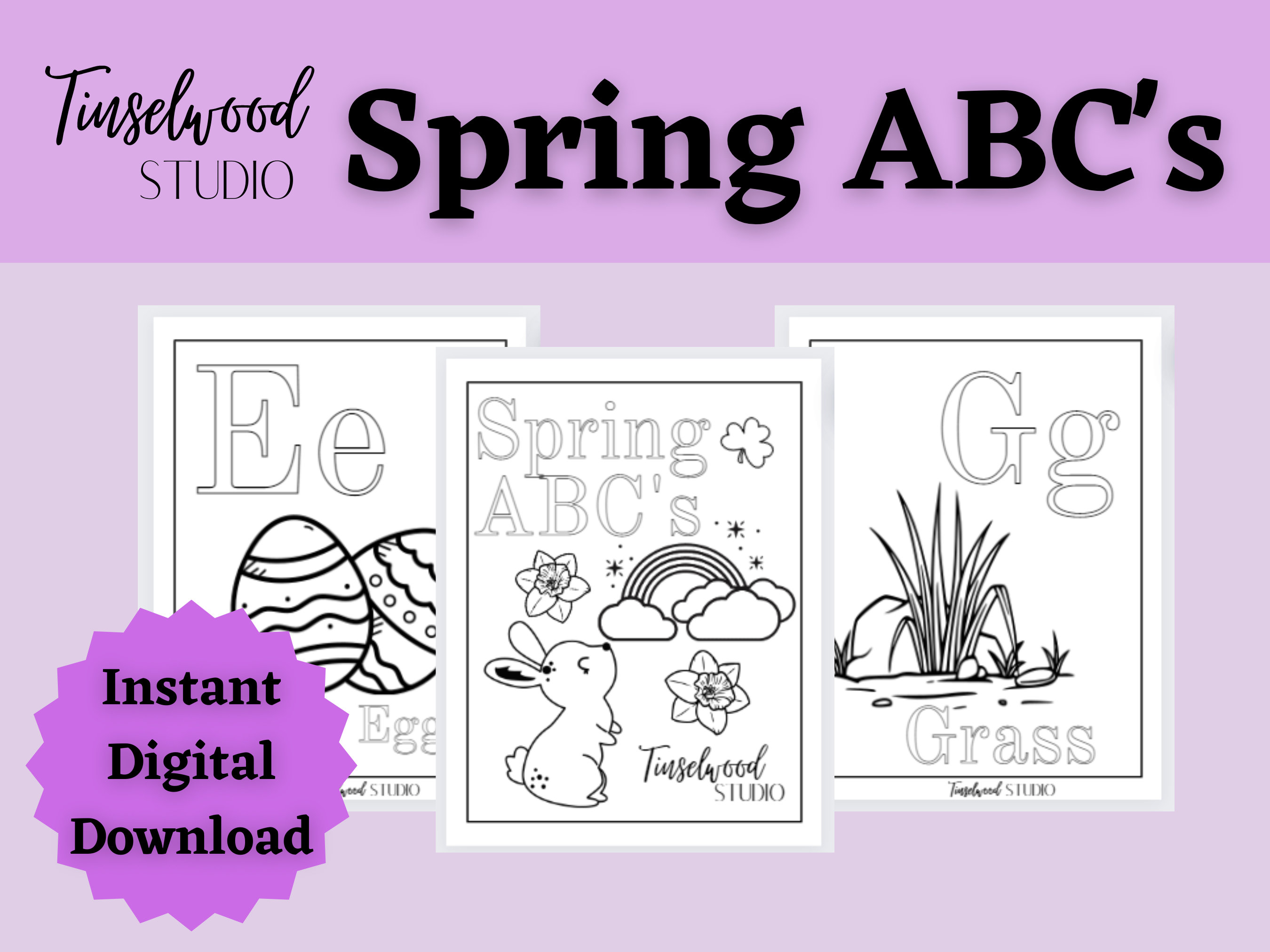 Spring Coloring Pages, Kids Coloring Pages Abcs, Abcs Boys, Abcs Spring ...