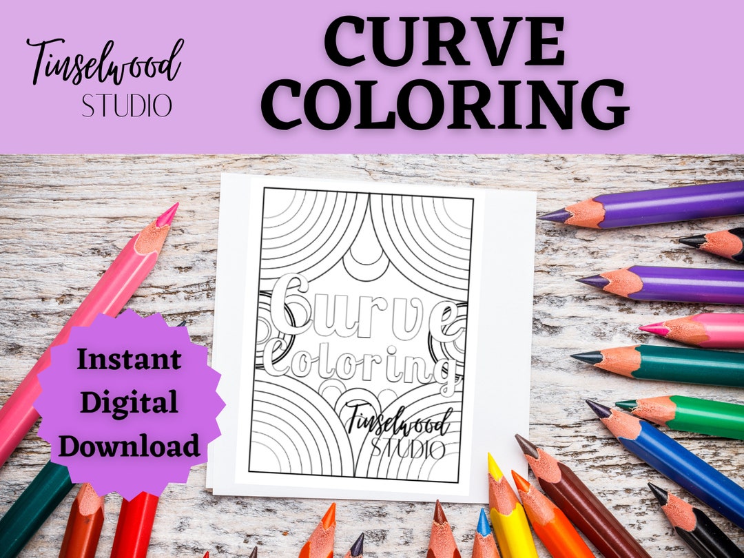 Curve Coloring Pages, Adult Coloring Pages, Coloring Pages for Adults ...