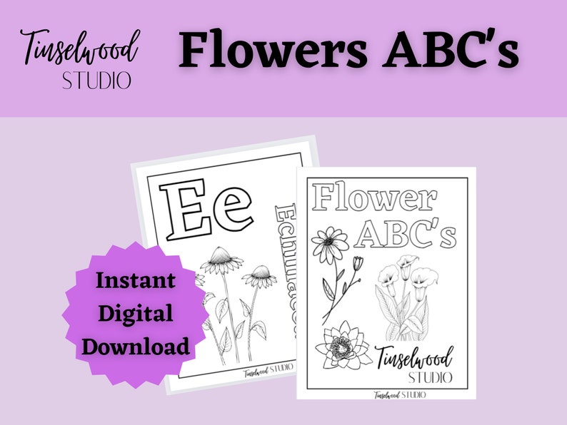 Flower Abcs Coloring Pages, Coloring Pages, Floral Coloring Pages, ABC ...