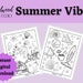 Summer Vibes Coloring Pages, Kids Coloring Pages, Summer Coloring Pages ...