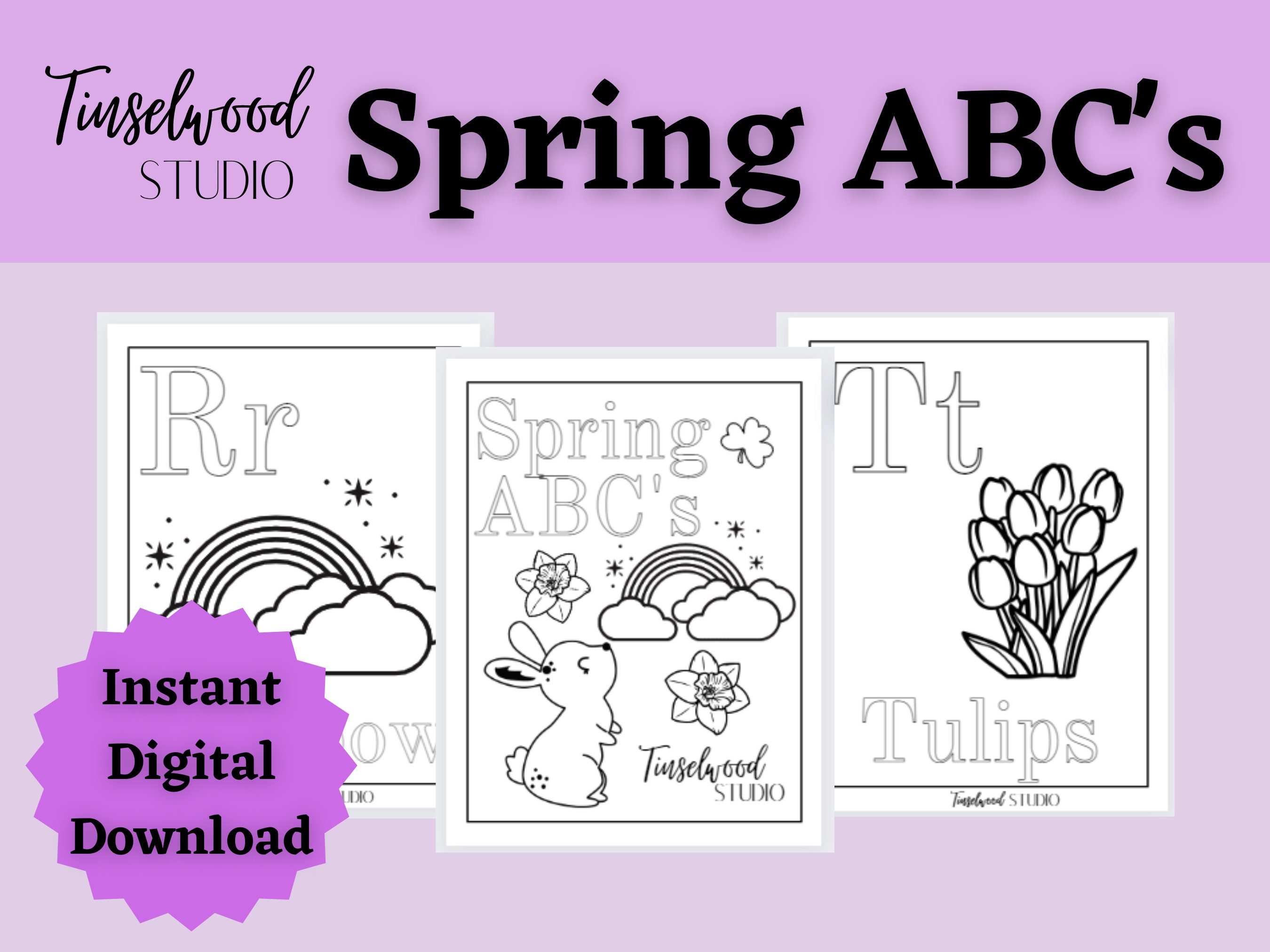 Spring Coloring Pages, Kids Coloring Pages Abcs, Abcs Boys, Abcs Spring ...
