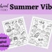 Summer Vibes Coloring Pages, Kids Coloring Pages, Summer Coloring Pages ...