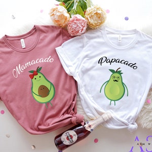 Mamacado Papacado Shirt | Pregnancy Announcement Family Shirts | New ...