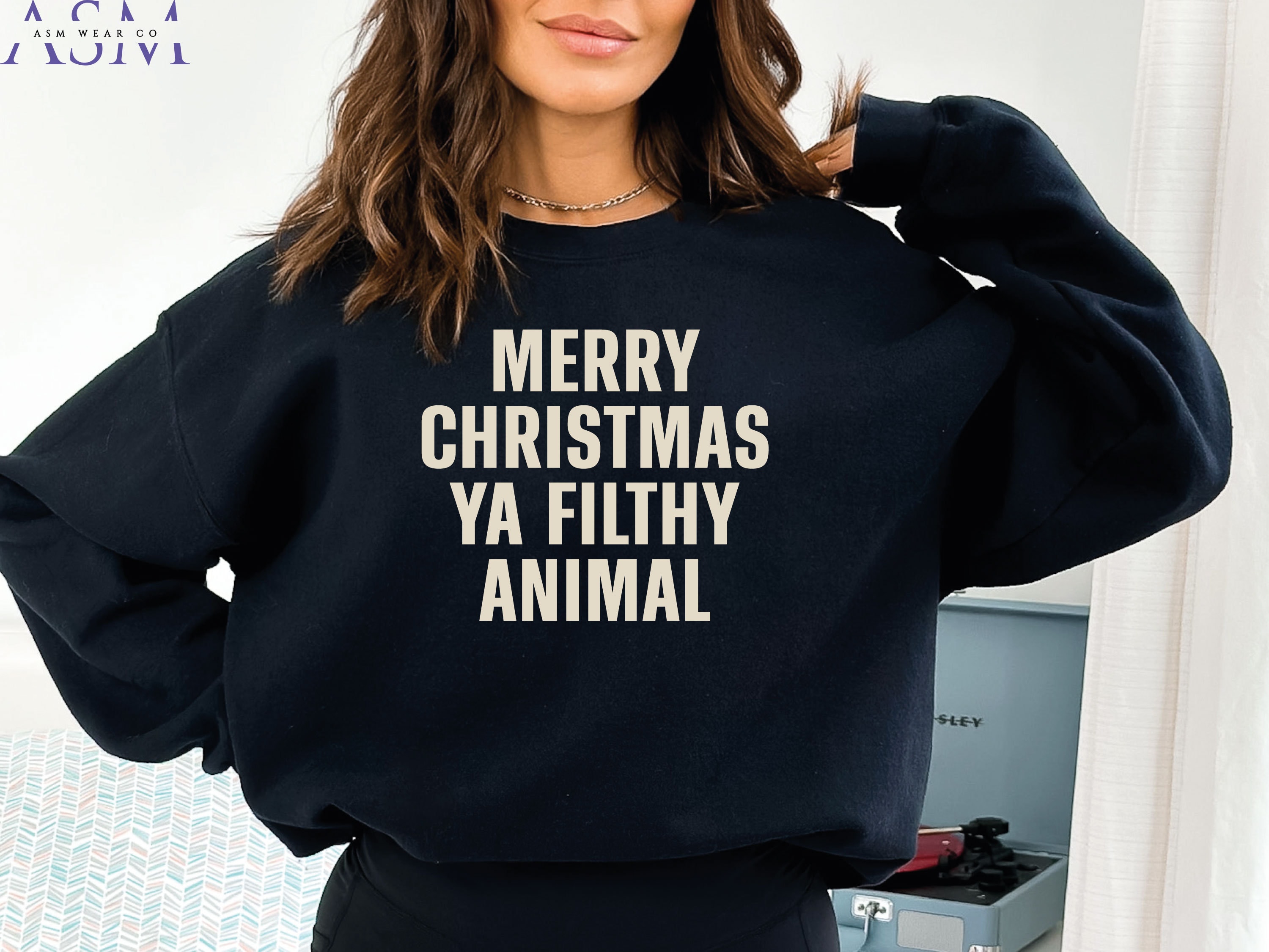 Merry Christmas Ya Filthy Animal Sweatshirt Christmas Saying - Etsy UK