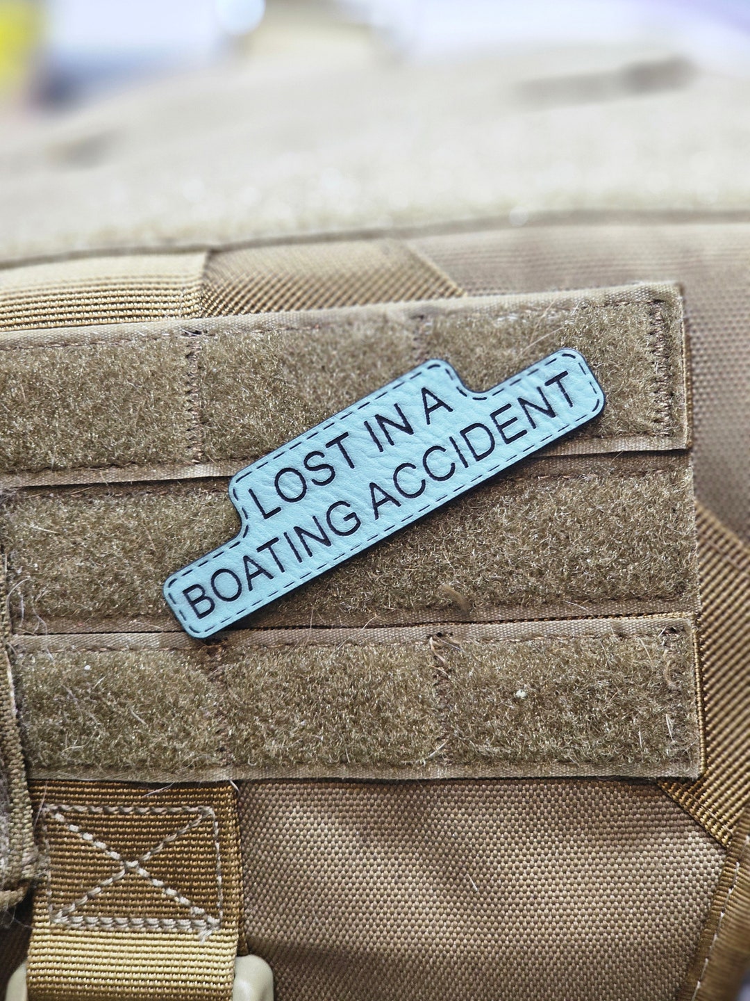 Lost in A Boating Accident ~morale Patch, Velcro Patch, Military Patch ...