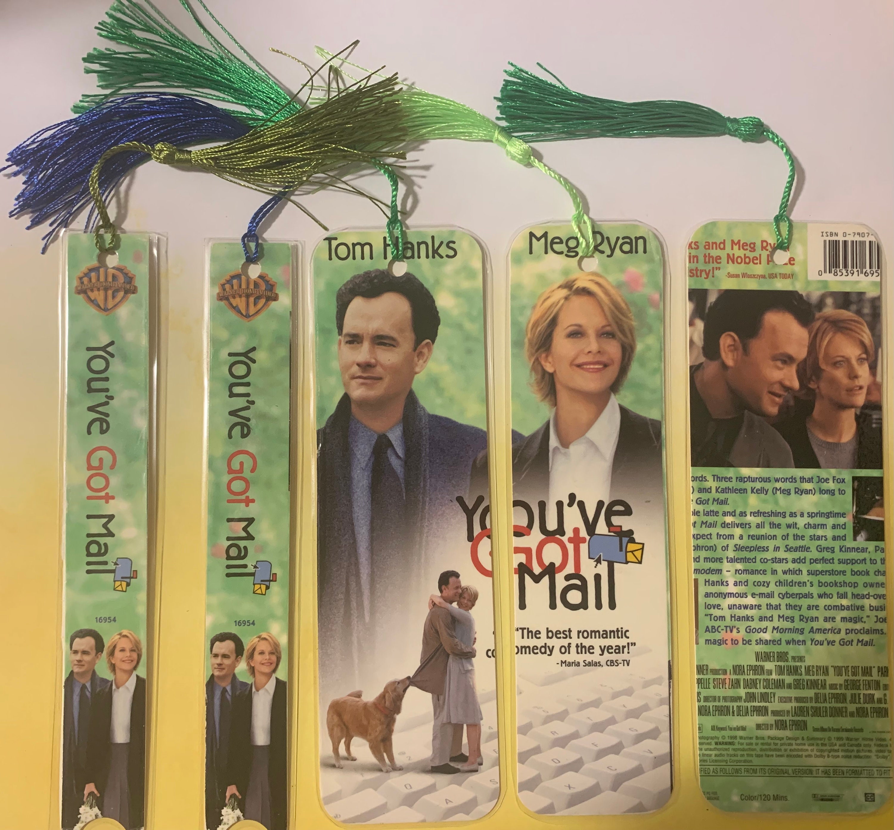 VHS Bookmarks Vintage Movies Recycled Laminated With Tassel Movie ...