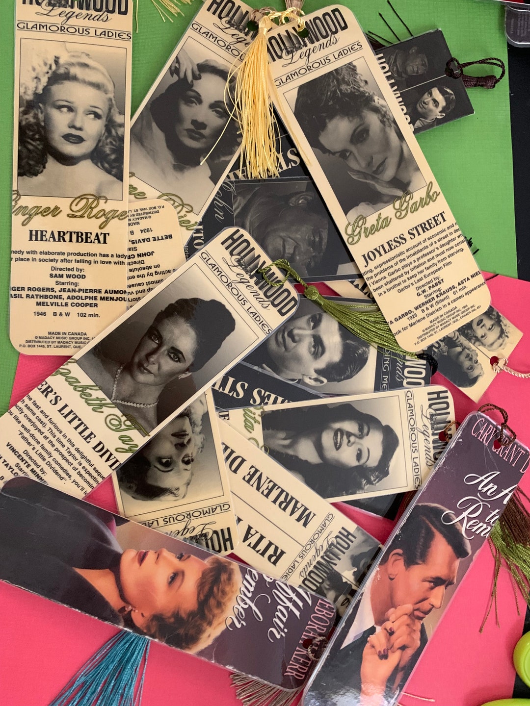 VHS Hollywood Bookmark Vintage Movie Recycled Laminated With Tassel ...