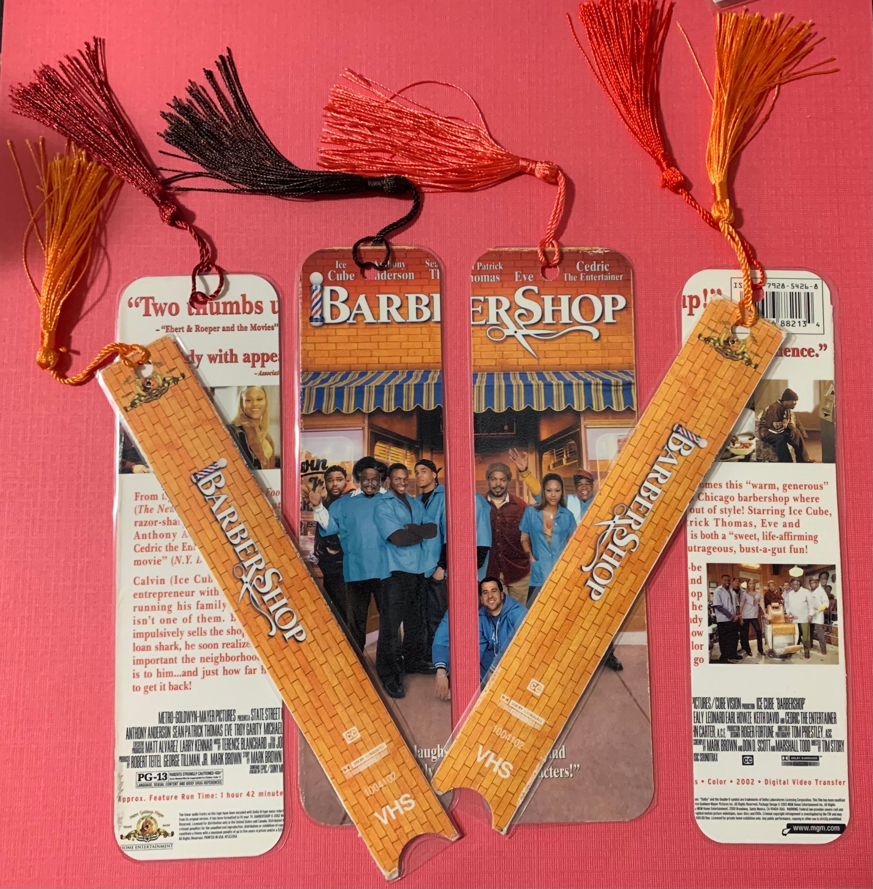 VHS Bookmarks Vintage Movies Recycled Laminated With Tassel Movie ...