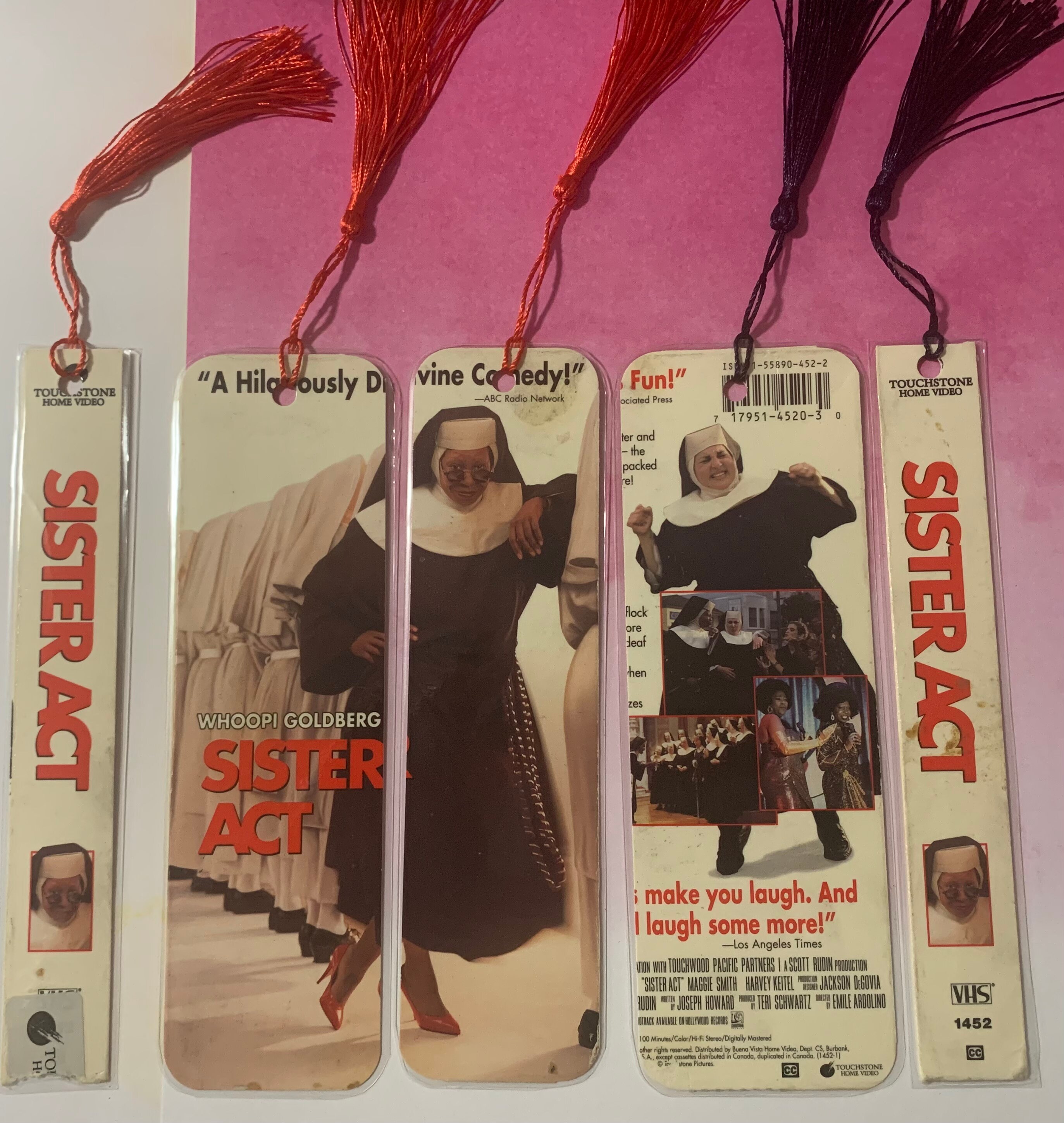 VHS Bookmarks Vintage Movies Recycled Laminated With Tassel Movie ...