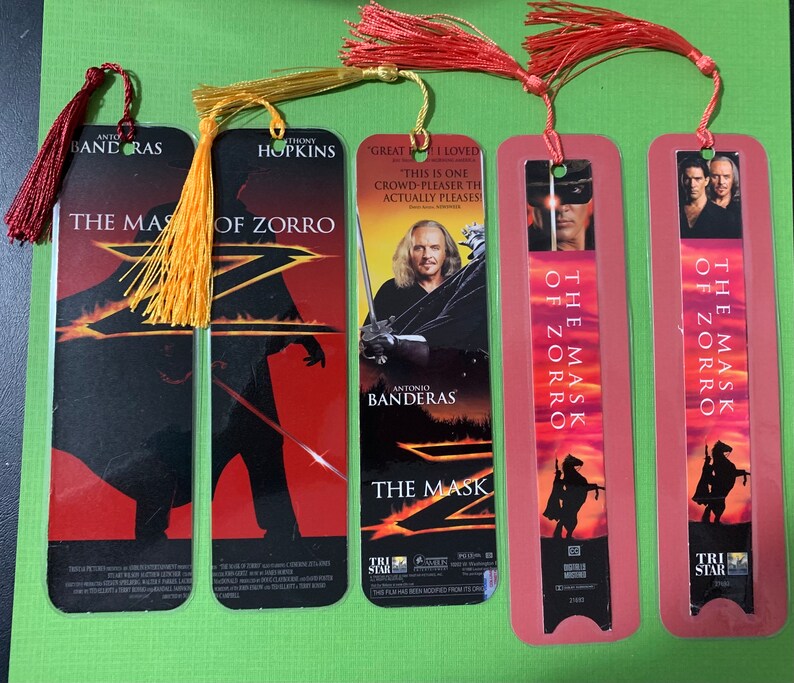 VHS Bookmarks Vintage Movies Recycled Laminated With Tassel Movie ...