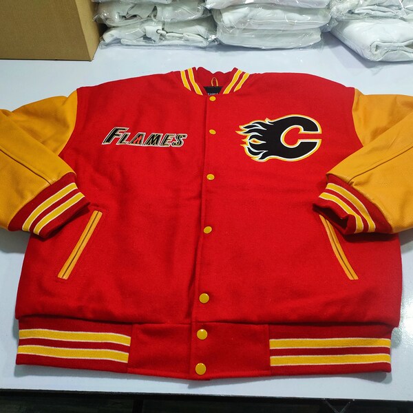 Calgary Flames Jacket - Etsy
