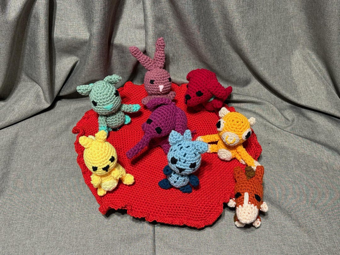 Crochet Mini-critter Play Mat - Etsy