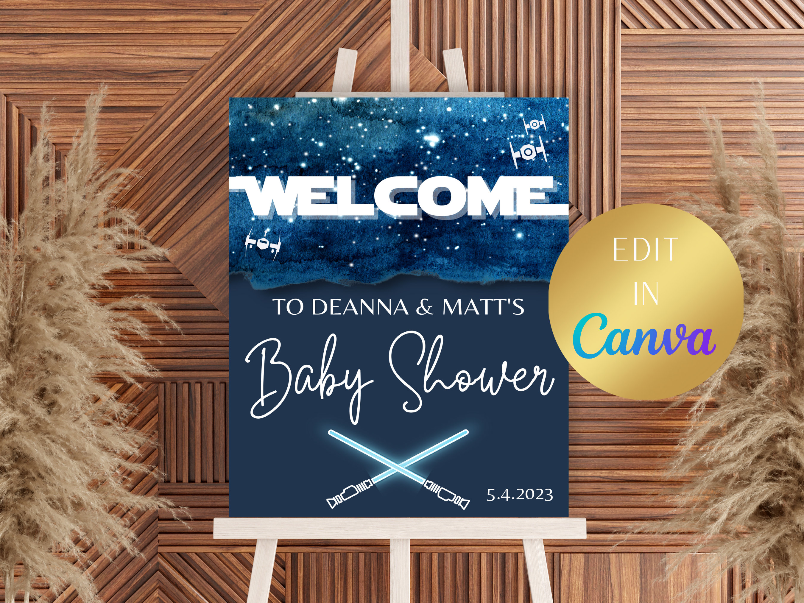 Star Wars Baby Shower, Jedi Baby Shower, Light Saber Baby Shower, Boy ...