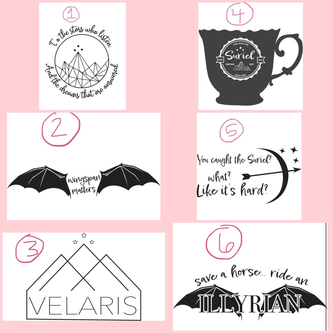 ACOTAR Decals - Etsy